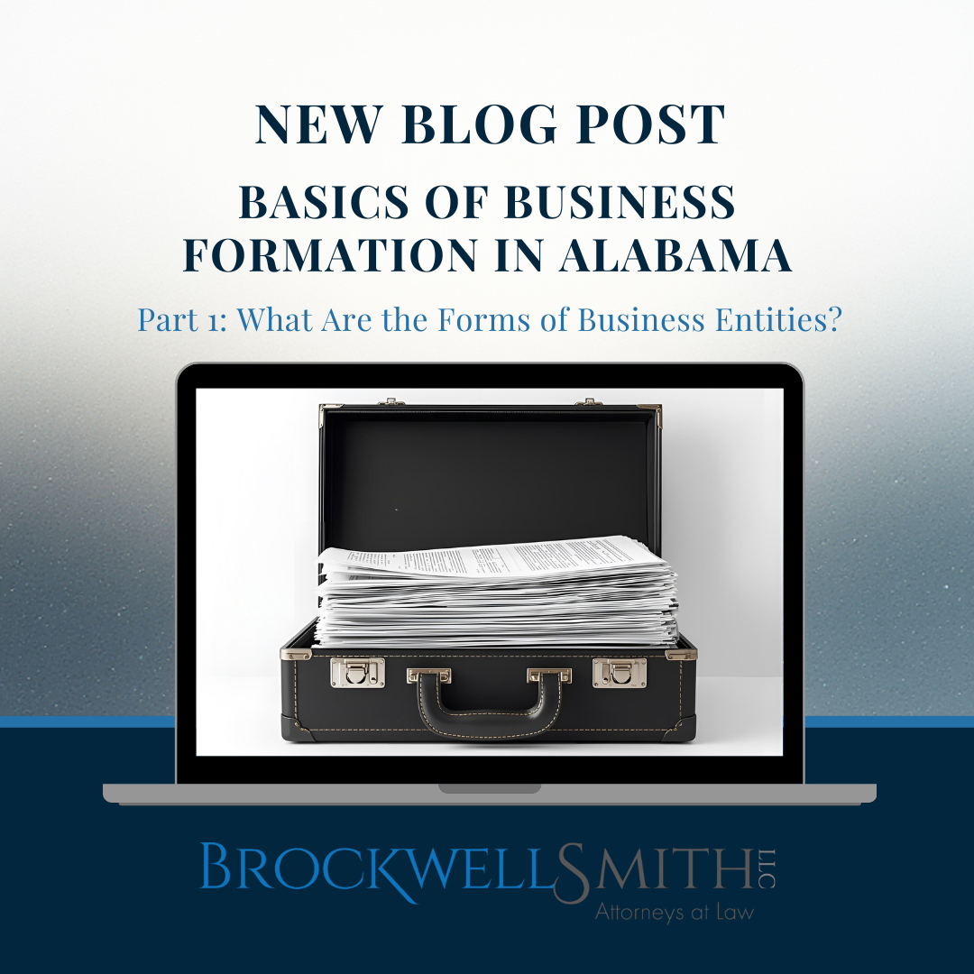 Basics of Business Formation - Forms of Entities